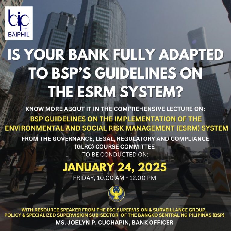 BSP Guidelines on the Implementation of the Environmental and Social Risk Management (ESRM ...