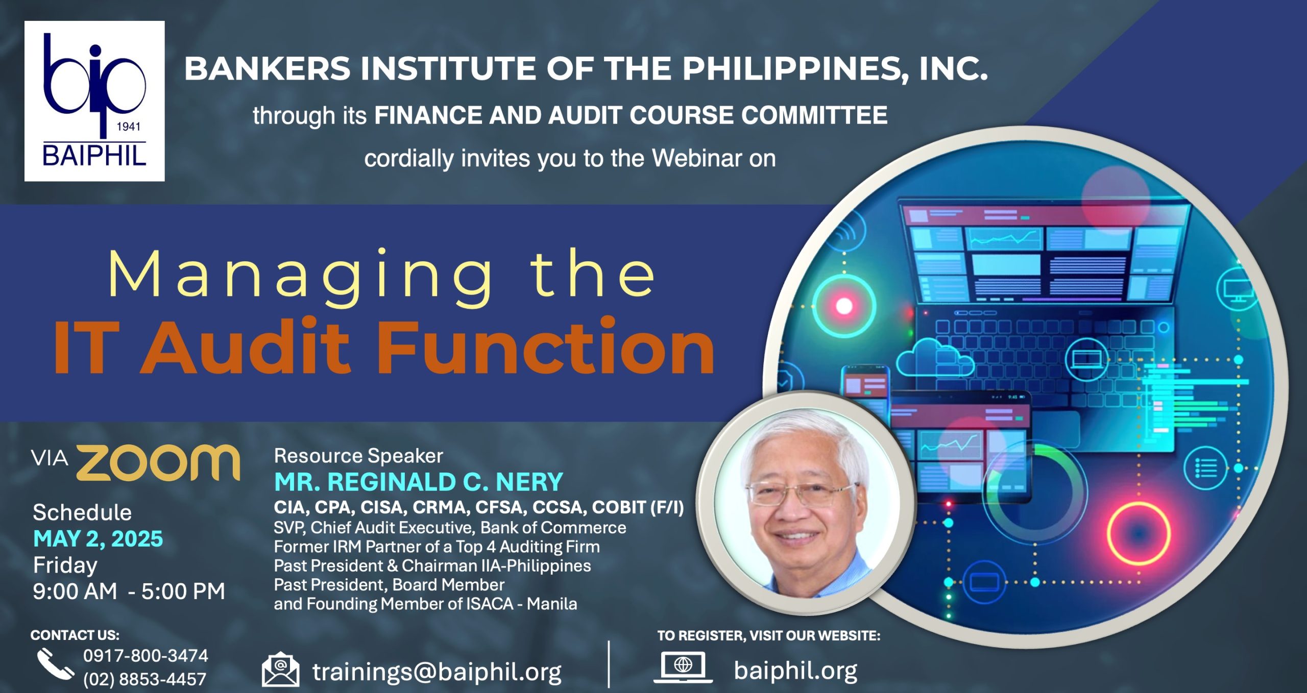 Managing the IT Audit Function » BAIPHIL | Bankers Institute of the ...